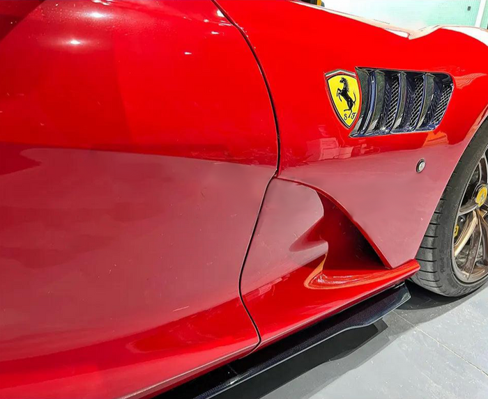 Ferrari 812 Carbon Fiber Side Skirt Extensions | Eurobahndynamics