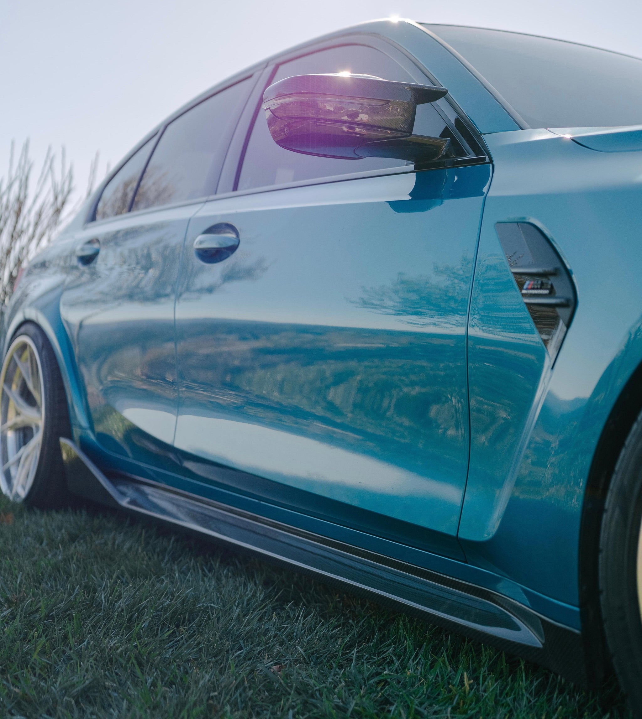 BMW G80 M3/G82/G83 M4 Carbon Fiber Side Skirts | Eurobahndynamics