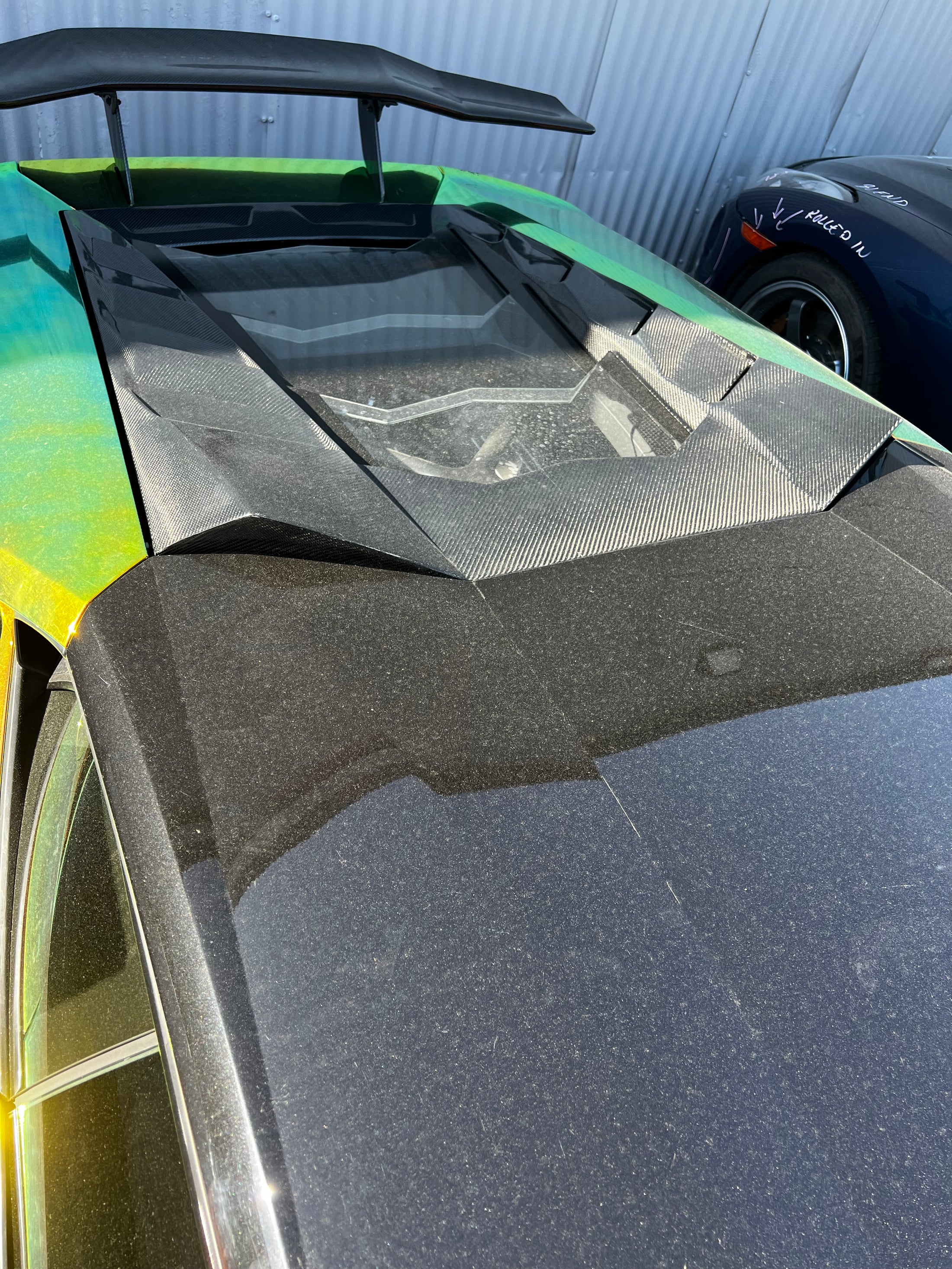 Lamborghini Huracan Carbon Fiber Glass Engine Cover