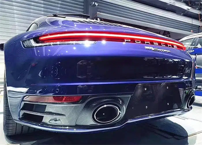 Porsche 911 992 Carrera Carbon Fiber Rear Diffuser | Eurobahndynamics