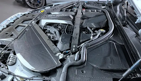 BMW G80 M3/G82/G83 M4 Carbon Fiber Air Intake Cover | Eurobahndynamics