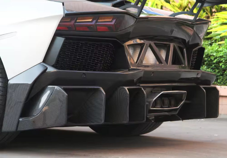 Lamborghini Aventador Full Carbon Fiber Rear Bumper | Eurobahndynamics