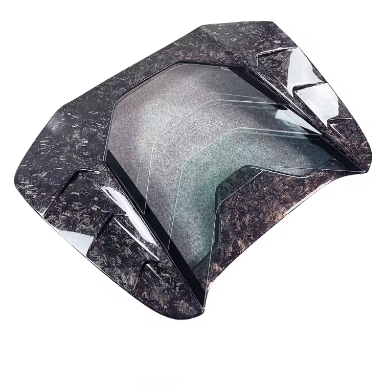 Ferrari 488 Coupe Transparent Carbon Fiber Engine Bonnet