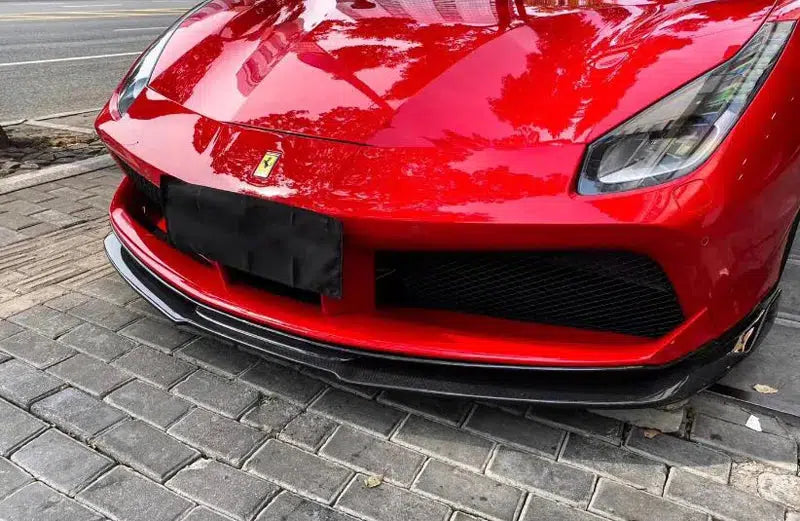 Ferrari 488 Carbon Fiber Artisan AP Front Lip | Eurobahndynamics