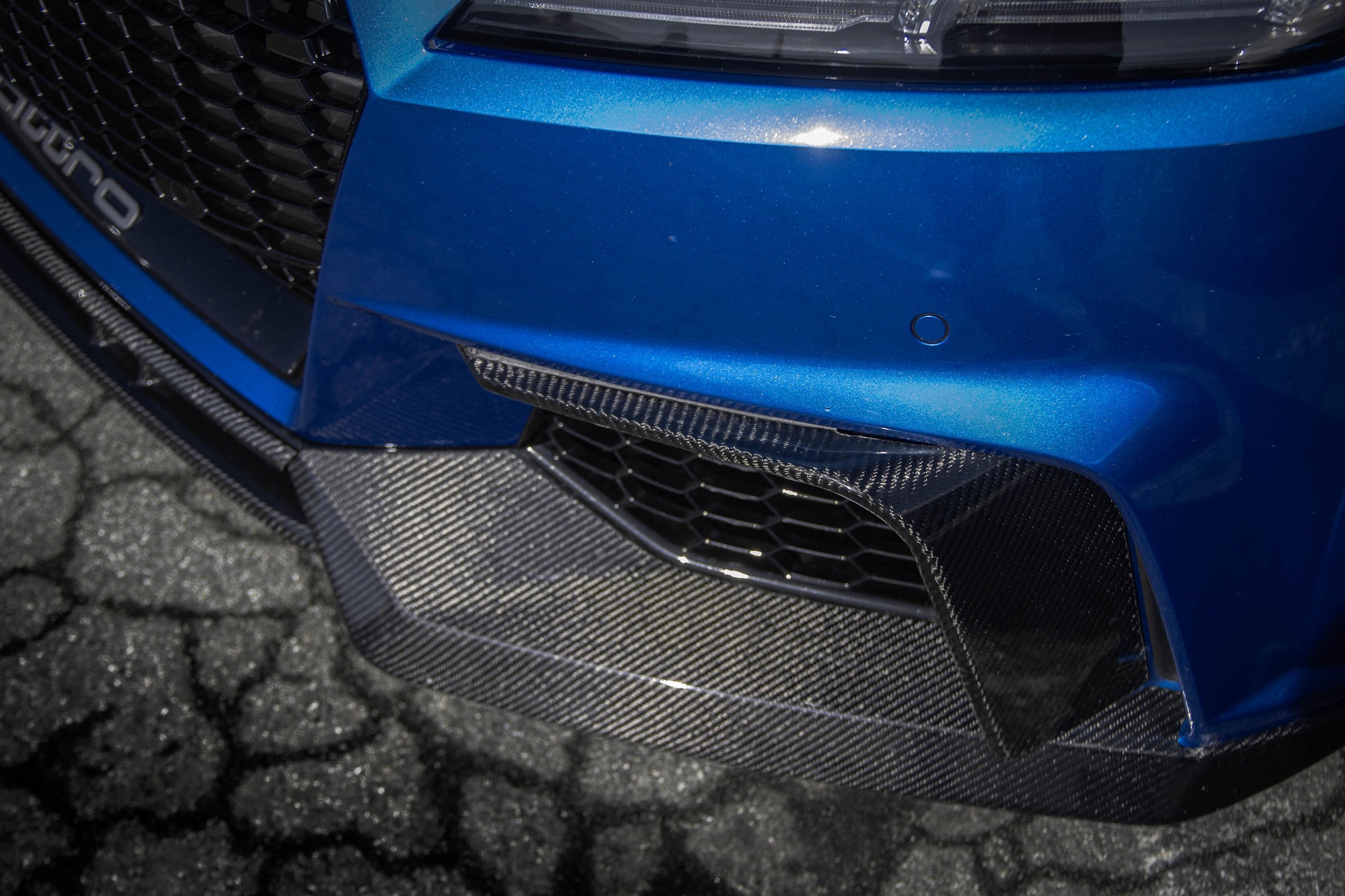 Audi TTRS Carbon Fiber Front Splitter | Eurobahndynamics