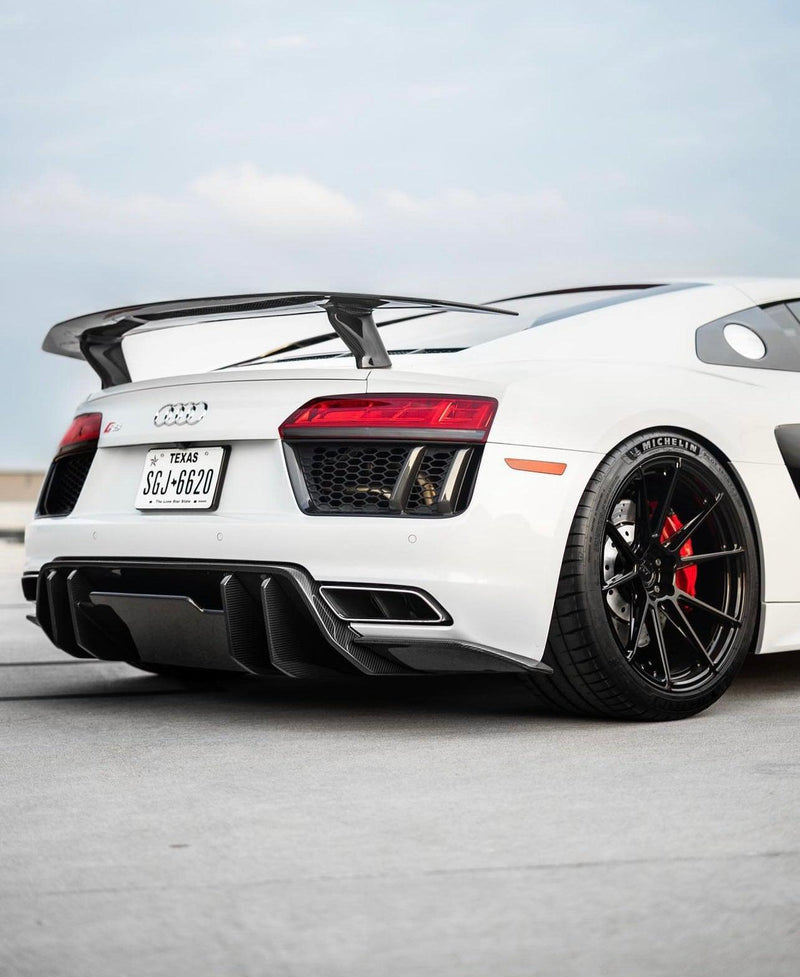 Audi R8 Carbon Fiber Artisan Rear Diffuser | Eurobahndynamics
