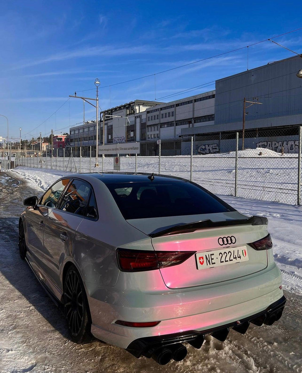 2014-2020 Carbon Fiber PSM Spoiler for Audi A3/S3/RS3