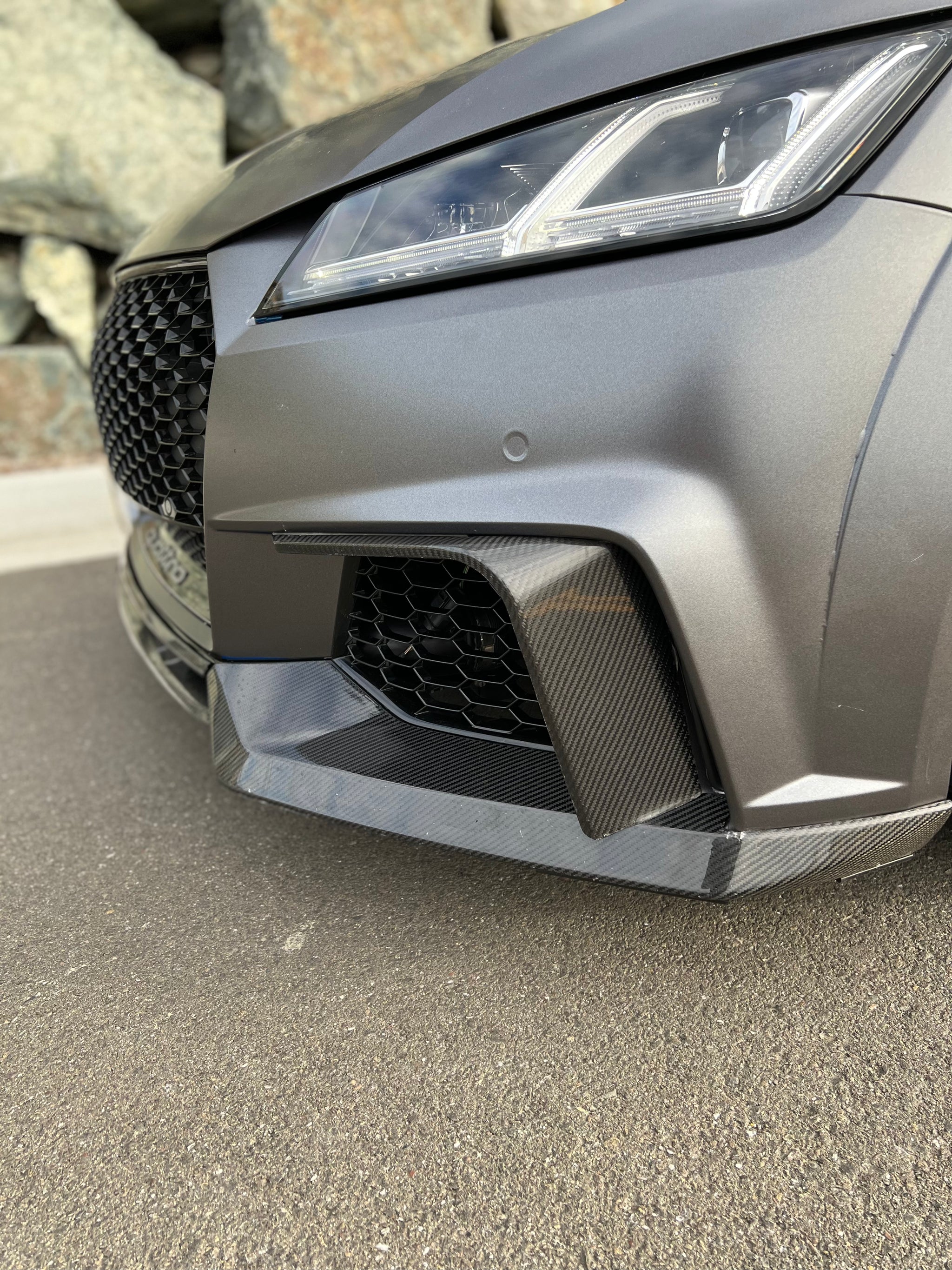 Audi TTRS Carbon Fiber Front Splitter | Eurobahndynamics