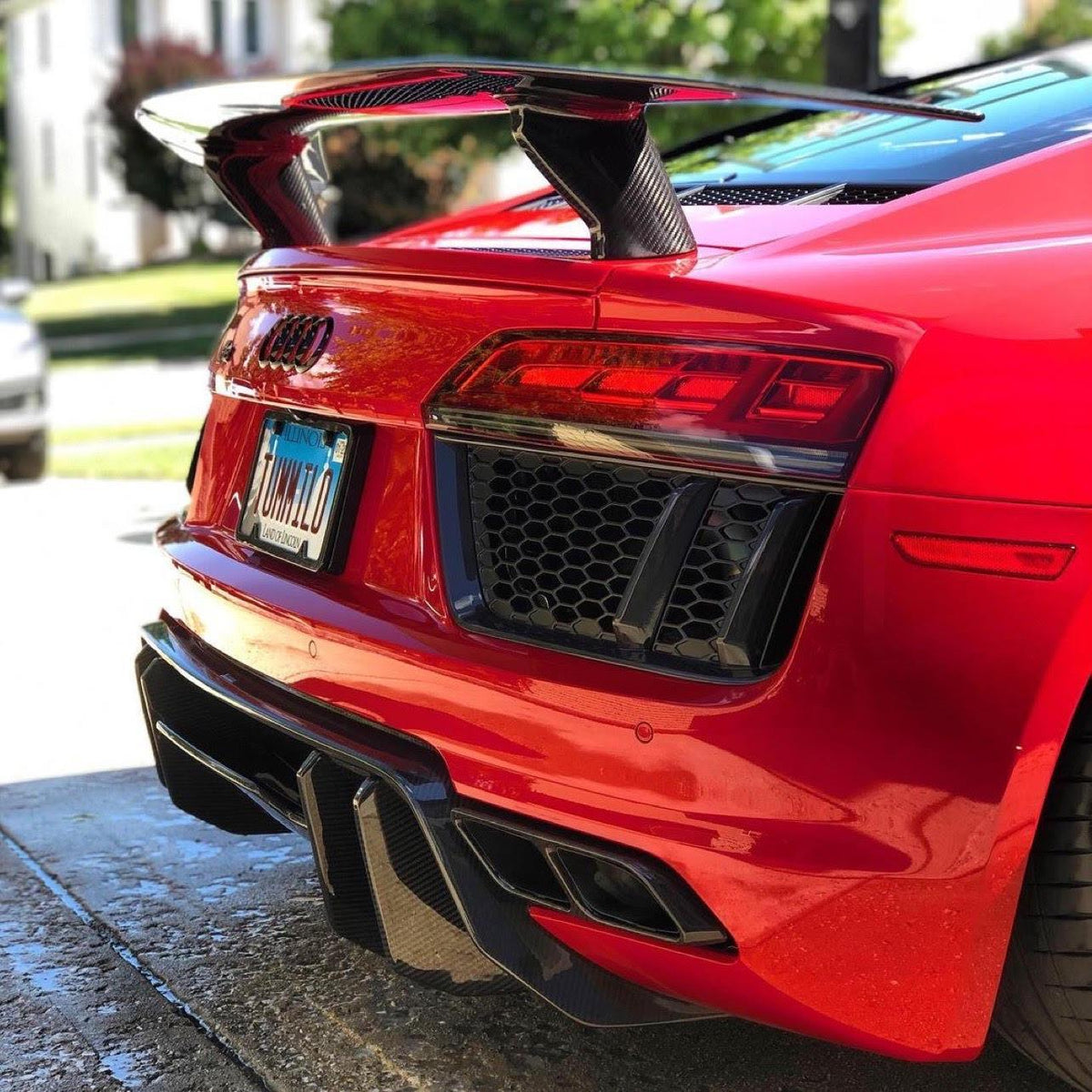 Audi R8 Carbon Fiber Artisan Rear Diffuser | Eurobahndynamics