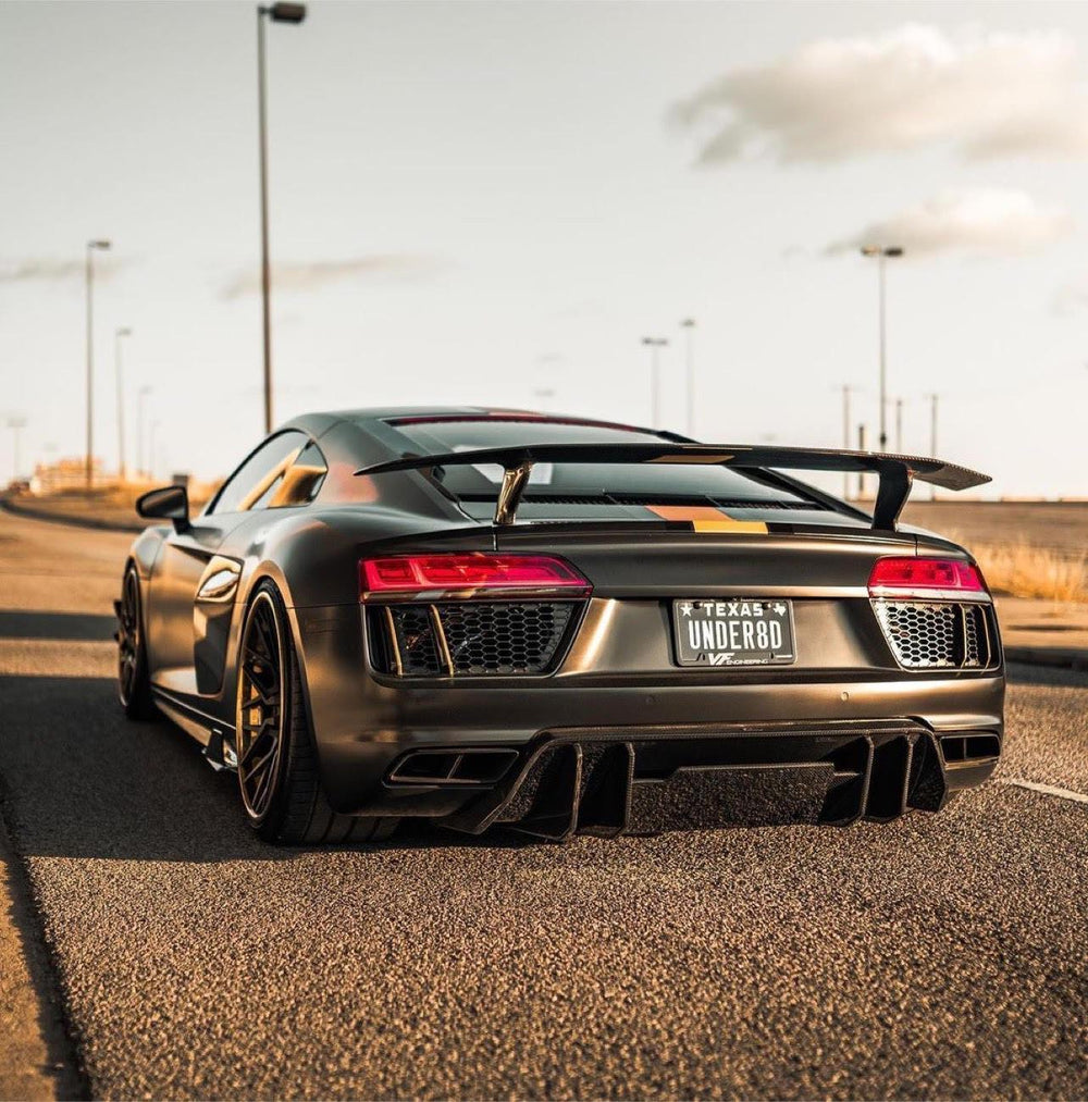 Audi R8 Carbon Fiber Artisan Rear Diffuser | Eurobahndynamics